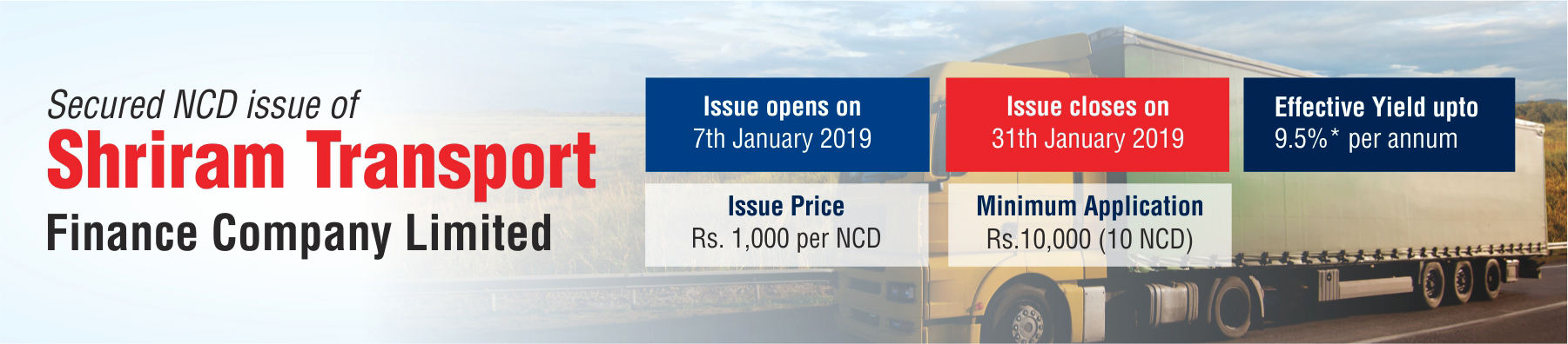 Shriram Transport Finance Ltd NCD: Issue Details, NCD Price, Date ...